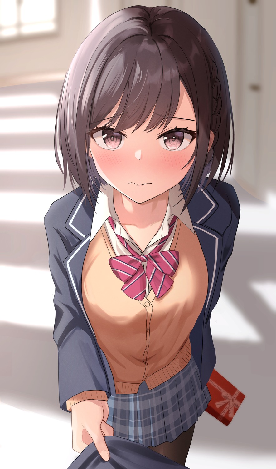 loulis 0115 project sekai shinonome ena pantyhose seifuku sweater valentine | #1051956 | yande.re